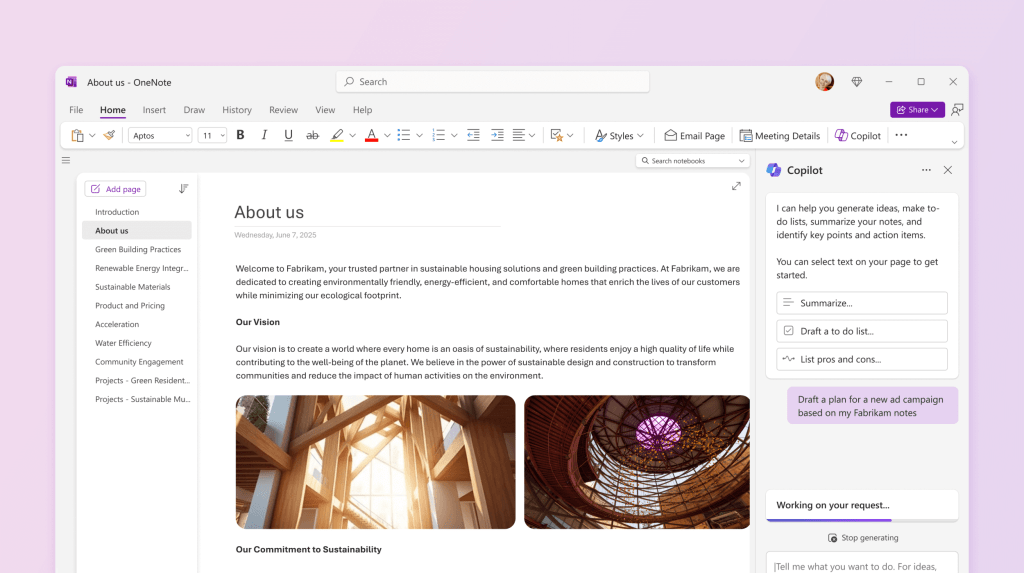 Hướng dẫn sử dụng Microsoft OneNote Copilot