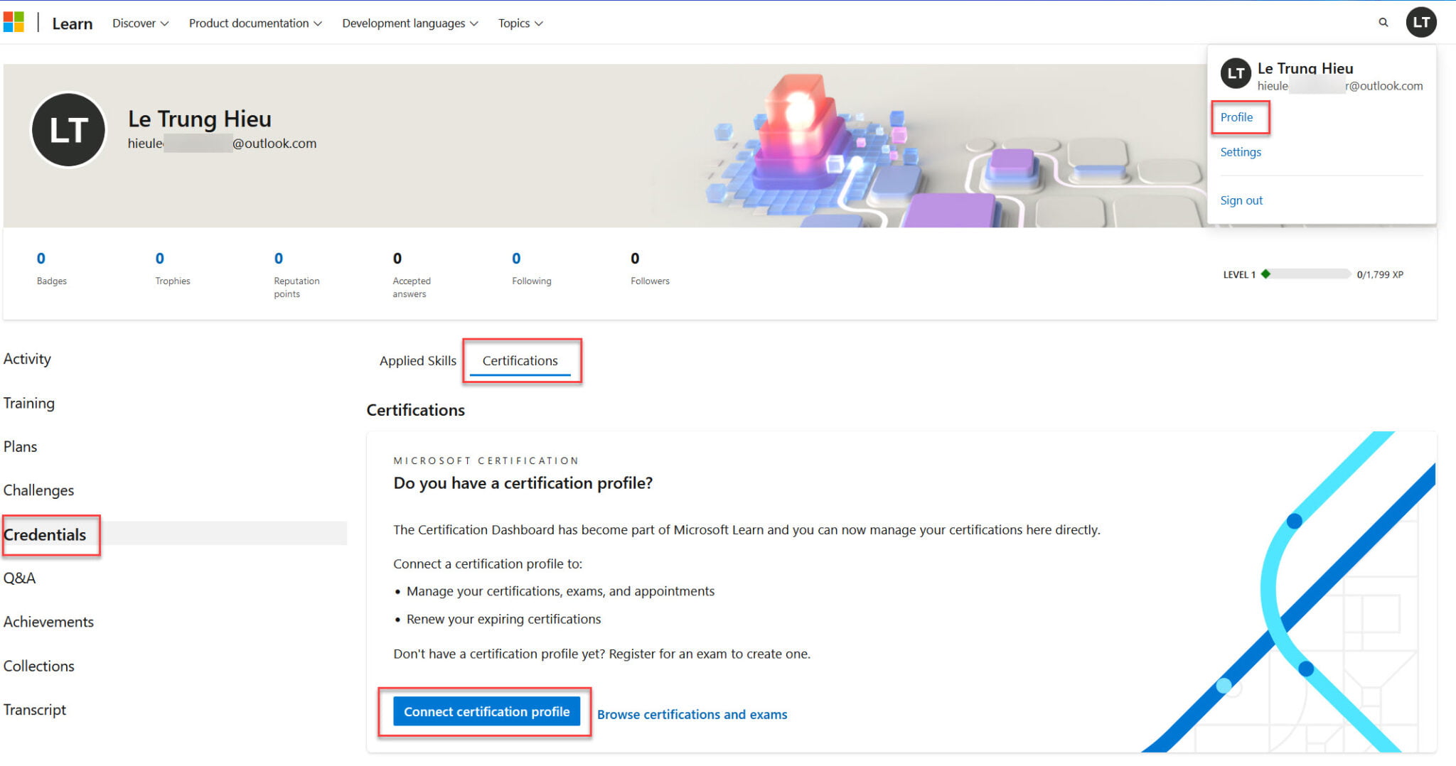 Hướng dẫn thi chứng chỉ quốc tế Microsoft - Master Learning Hub