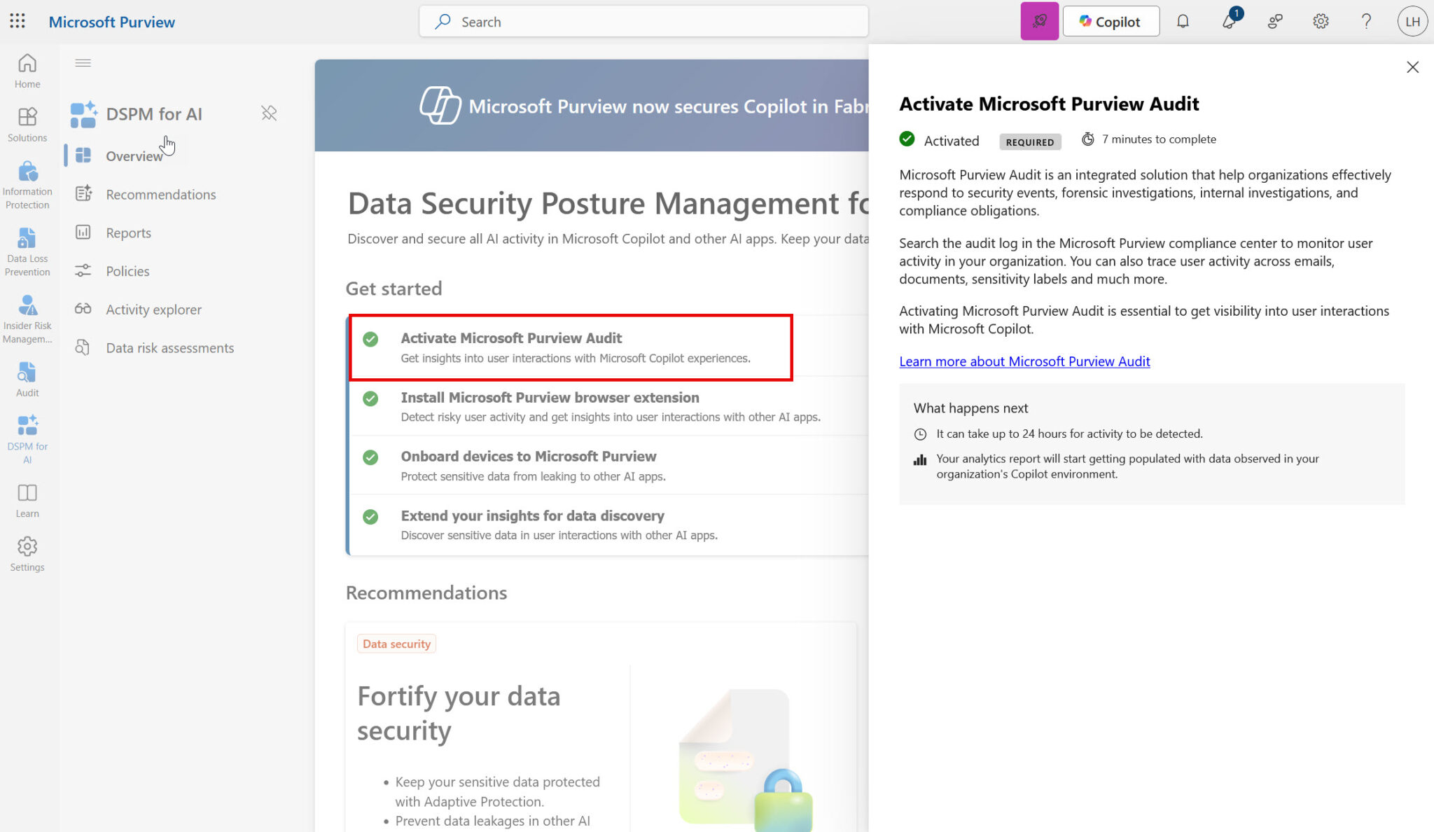 Triển khai Microsoft Purview Data Security Posture Management for AI ...